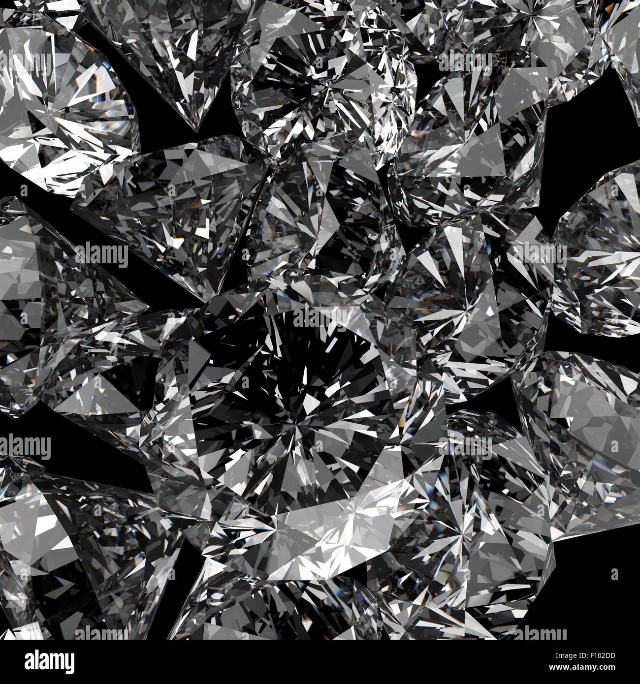 Diamonds 3d in composition as concept Stock Photo - Alamy