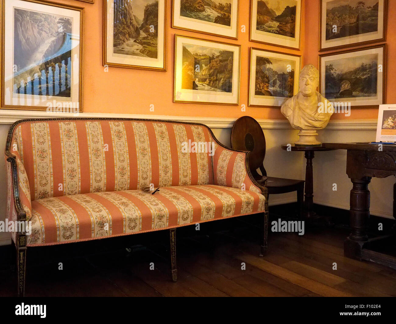 Landscape interior view Croft Castle is a late 17th-century house with ...