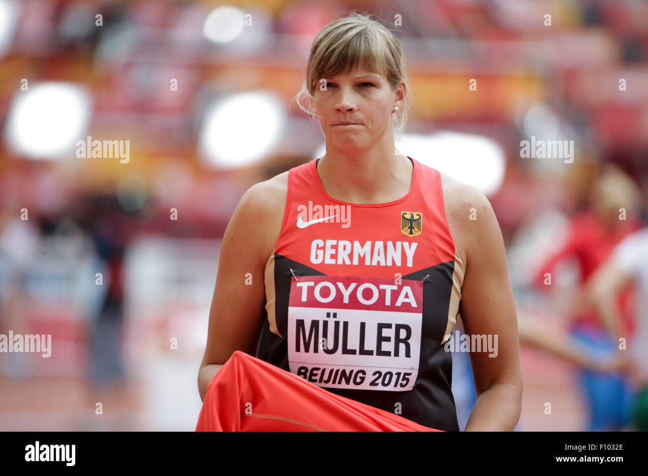 Beijing, China. 24th Aug, 2015. Germany's Nadine Mueller competes at ...