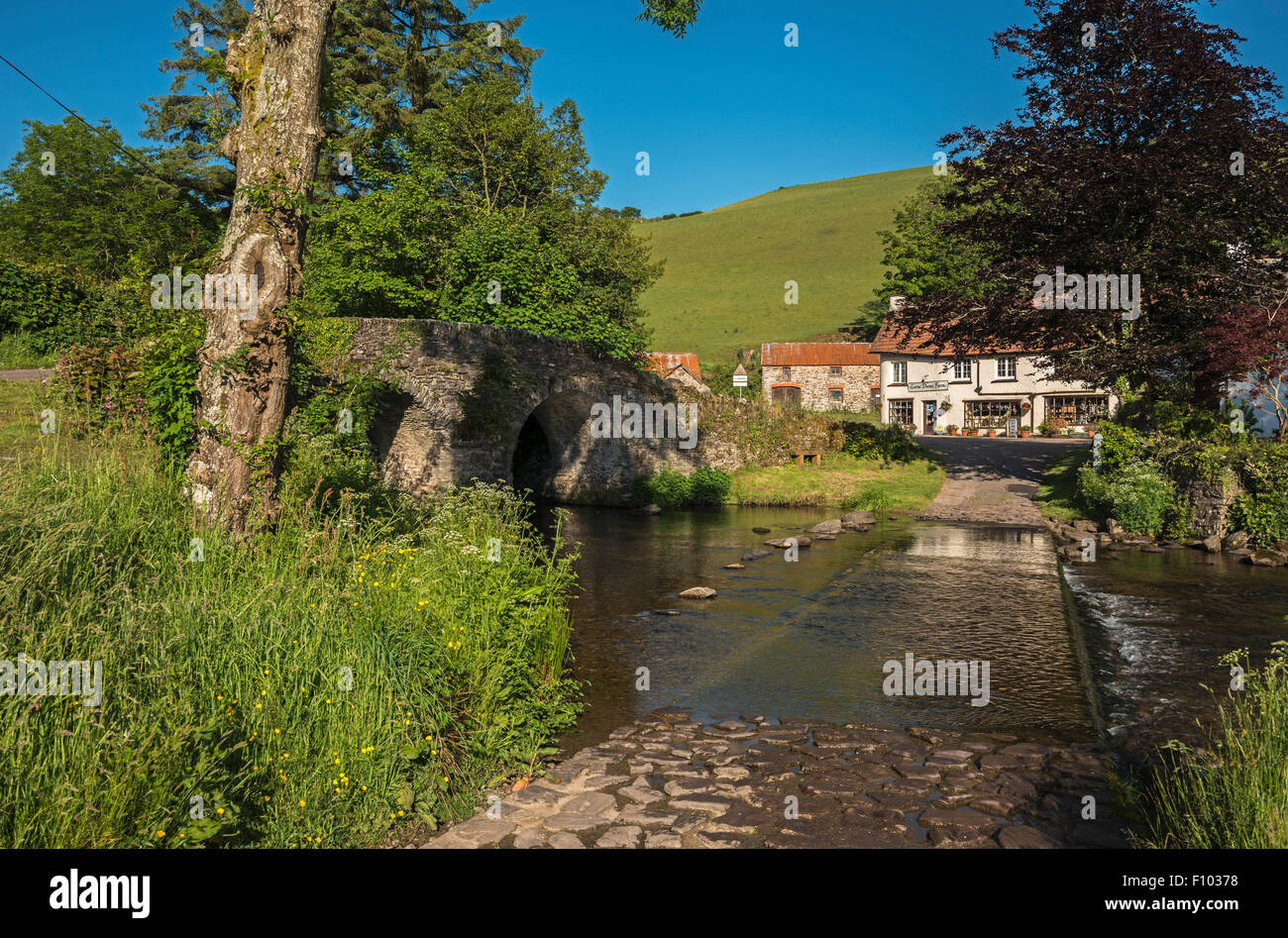 Lorna Doone Farm Malmsmead Devon England UK Stock Photo - Alamy