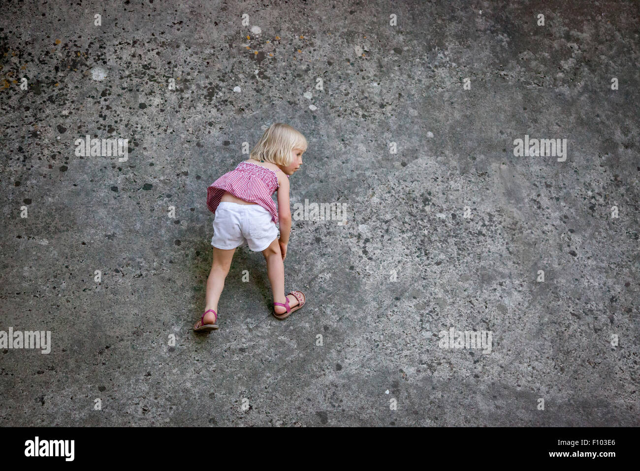 Child back view play hi-res stock photography and images - Alamy
