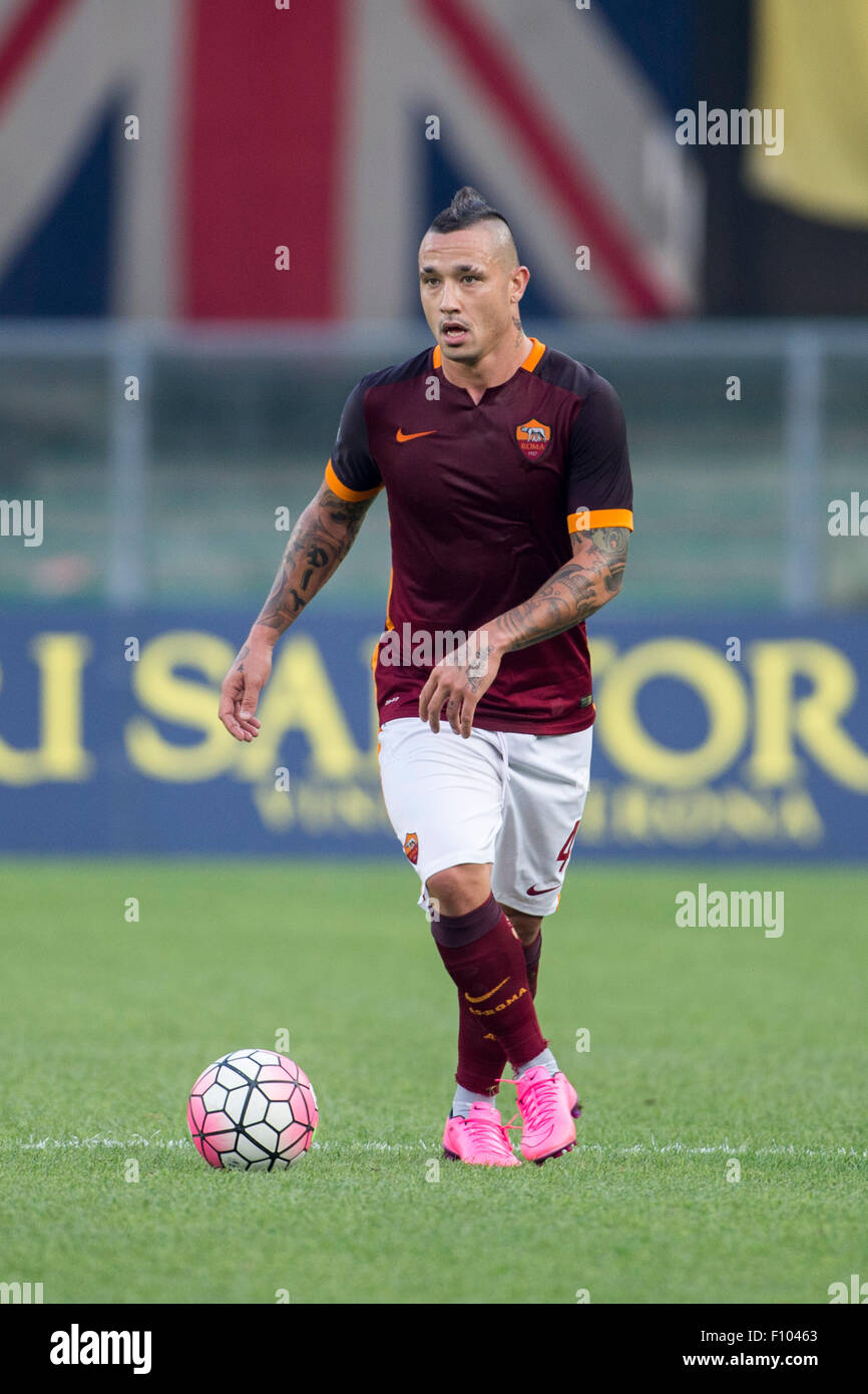 Verona, Italy. 22nd Aug, 2015. Radja Nainggolan (Roma) Football/Soccer ...