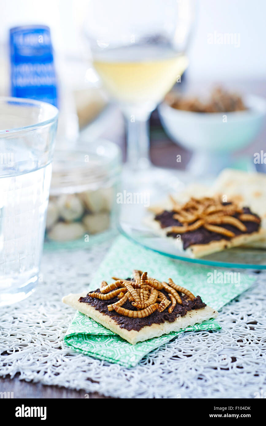 Diet insect larvae hi-res stock photography and images - Alamy