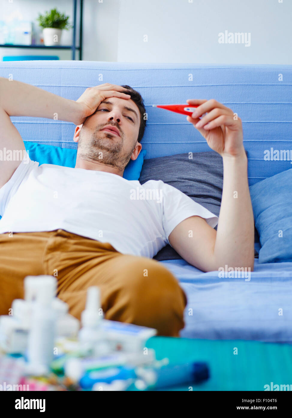 Feverish man hi-res stock photography and images - Alamy