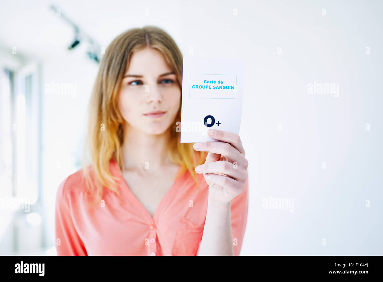 BLOOD GROUP CARD Stock Photo - Alamy