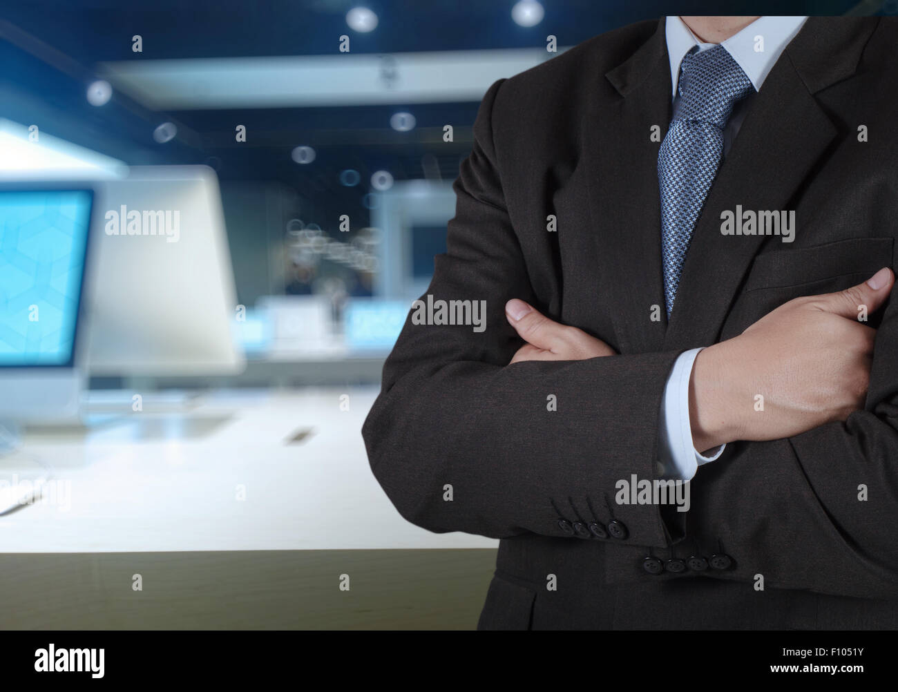 businessman and computer retail background as concept Stock Photo - Alamy
