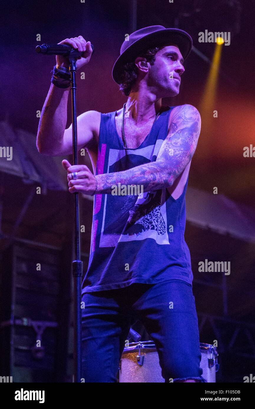 Wantagh, NY, USA. 23rd Aug, 2015. Zac Barnett, American Authors on ...