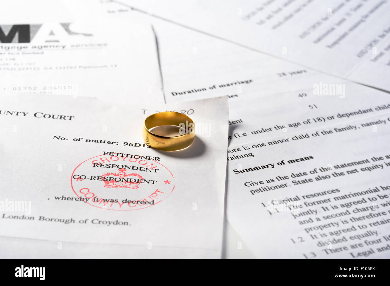 Divorce decree hi-res stock photography and images - Alamy