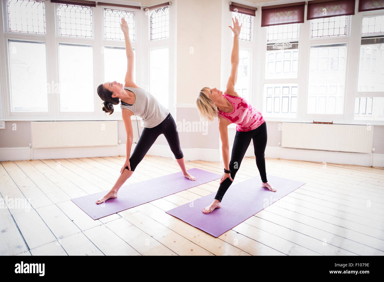 Yoga Classes and Meditation Stock Photo - Alamy