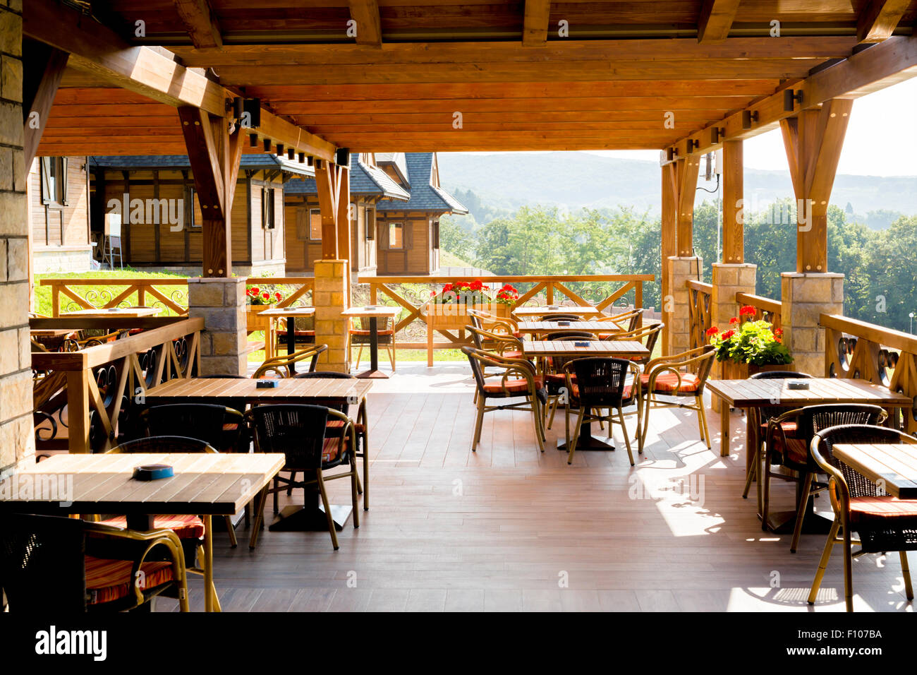 Restaurant terrace beautiful hi-res stock photography and images - Alamy