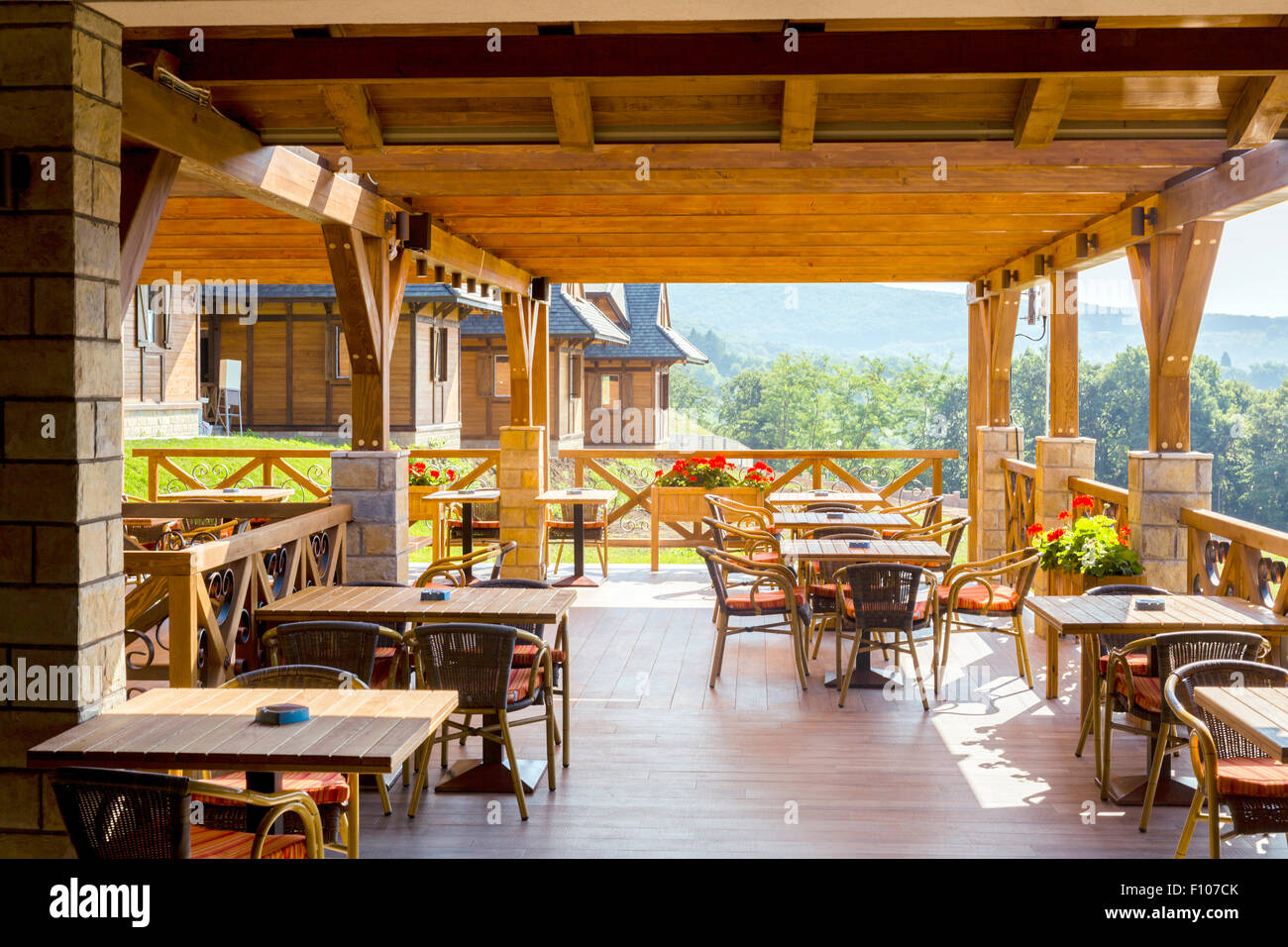 Restaurant terrace beautiful hi-res stock photography and images - Alamy