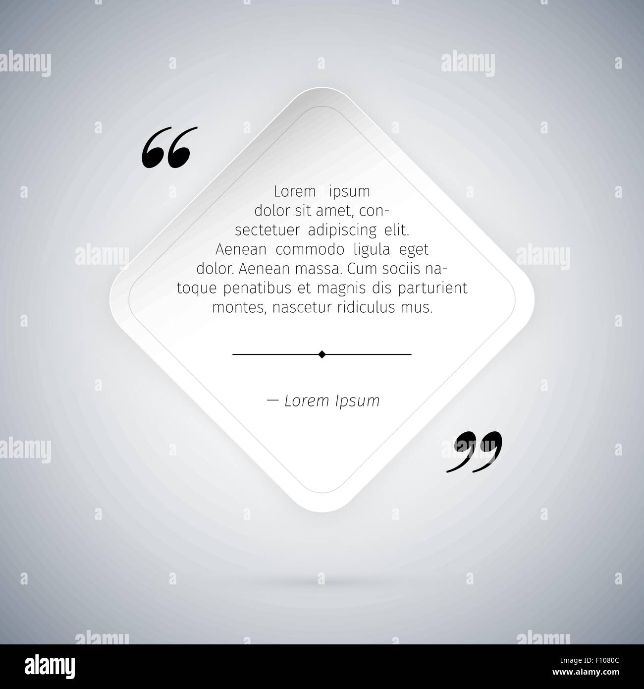 Quote on White Paper Sheet Template Stock Vector Image & Art - Alamy