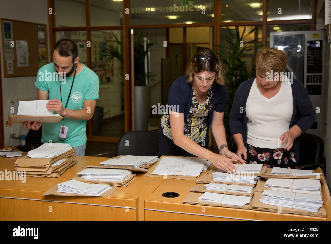Boys celebrating exam results hi-res stock photography and images - Alamy