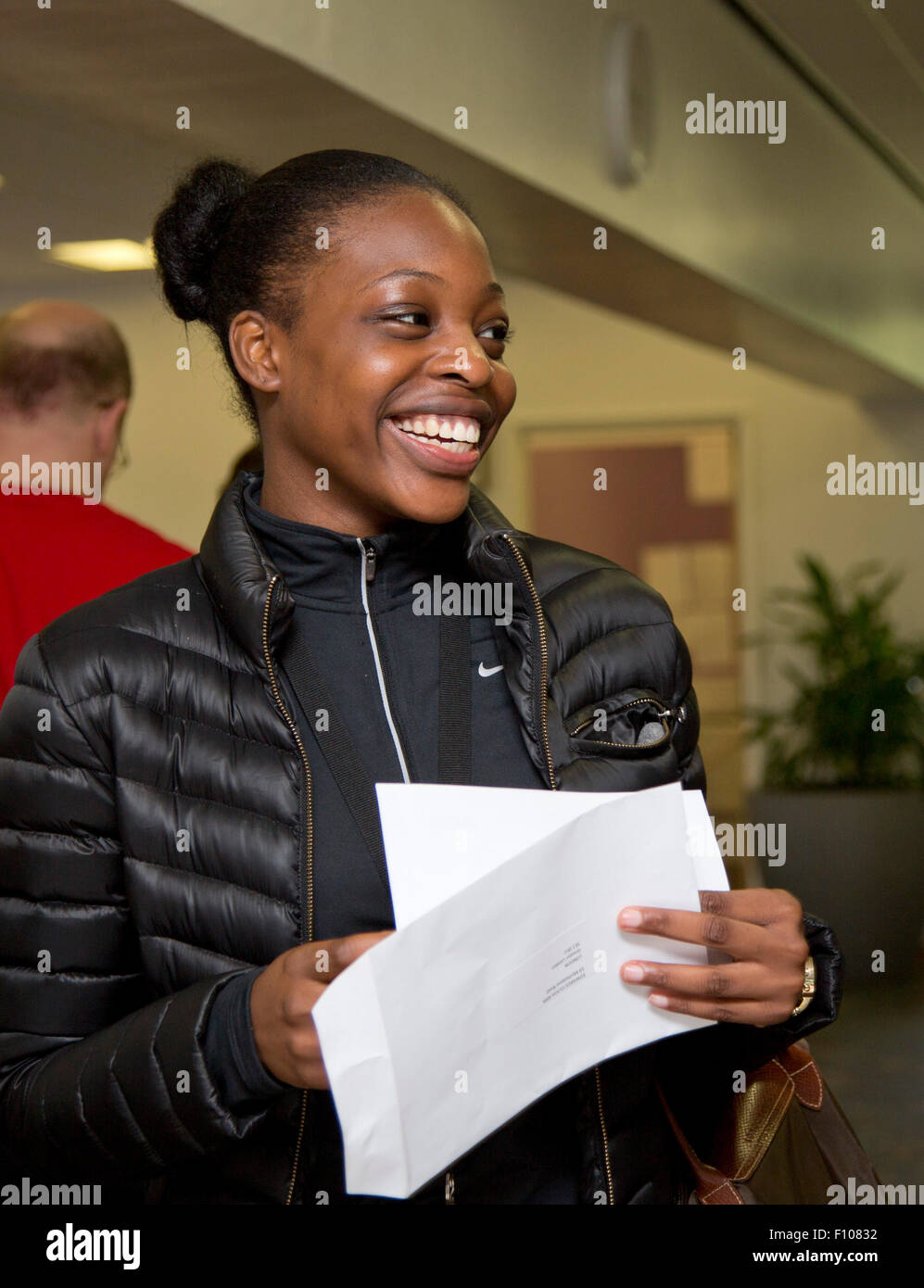 A-level students receiving their examination results UK Stock Photo - Alamy