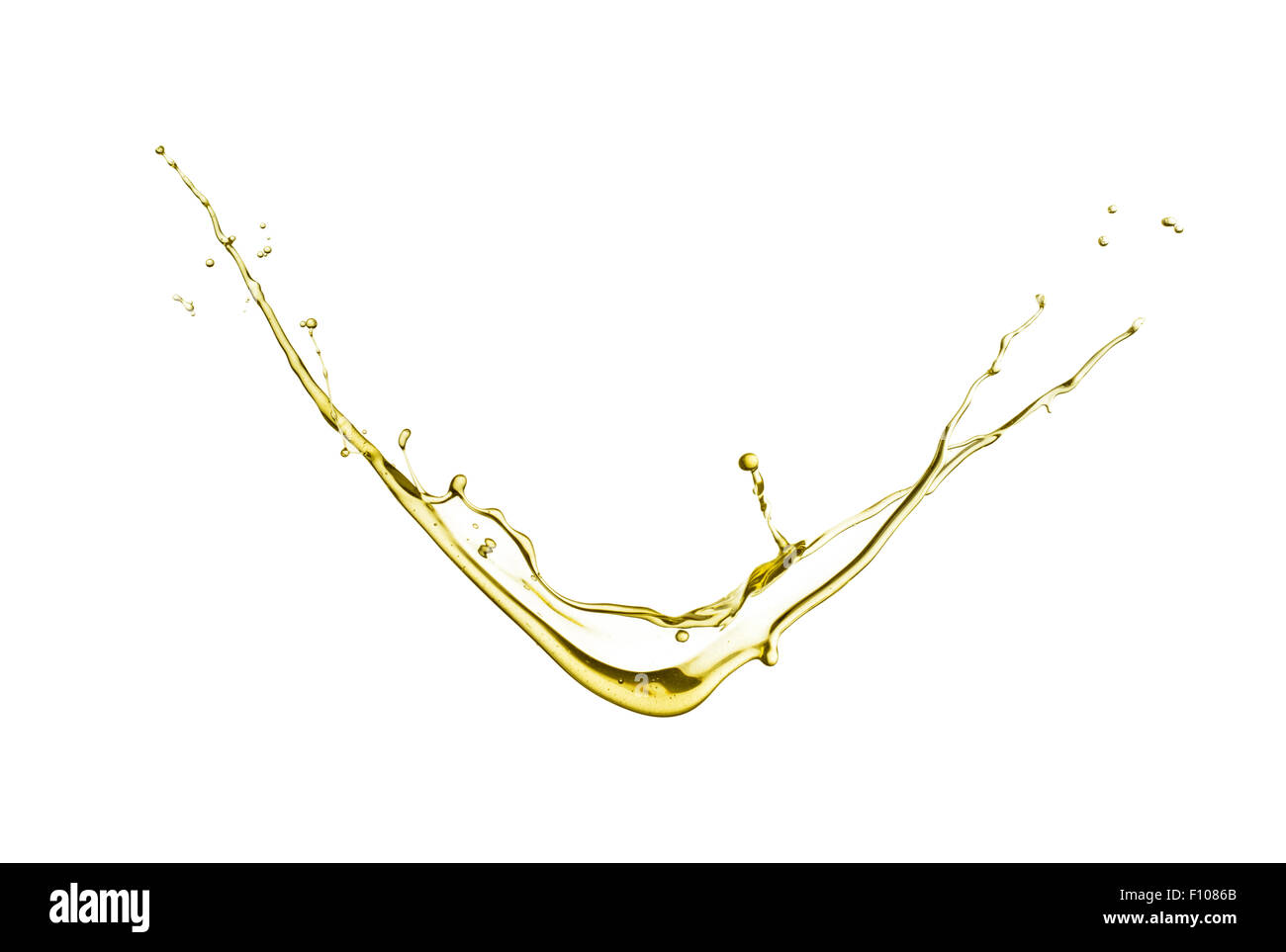 Oil splash isolated on white background Stock Photo - Alamy