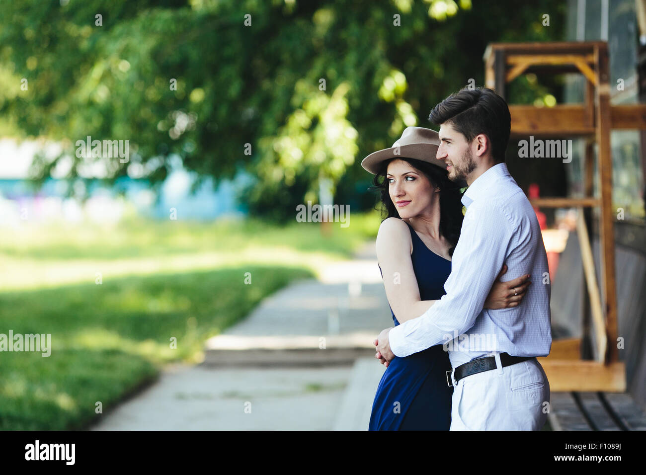 Man embracing tree funny hi-res stock photography and images - Alamy