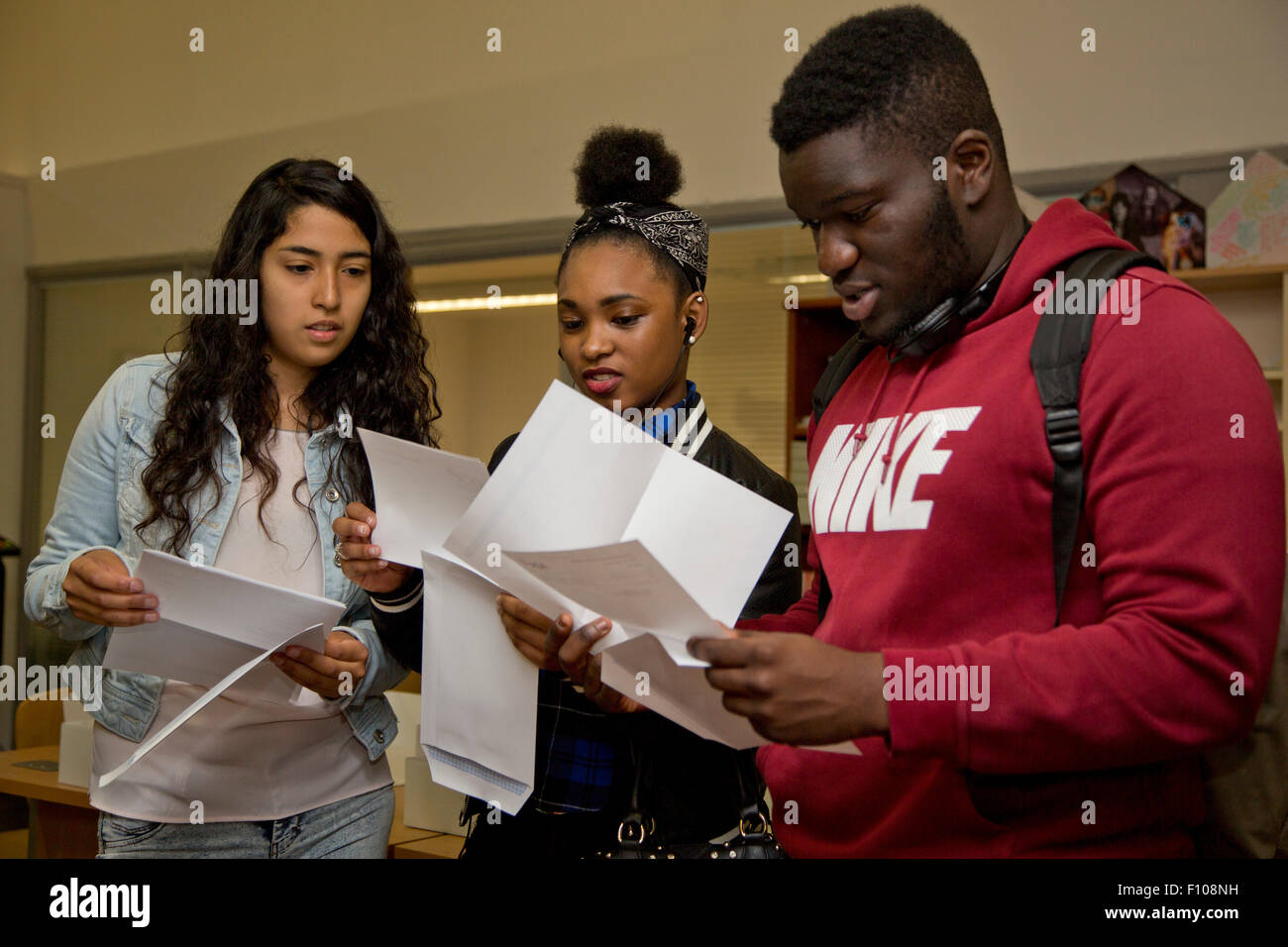 A-level students receiving their examination results UK Stock Photo - Alamy