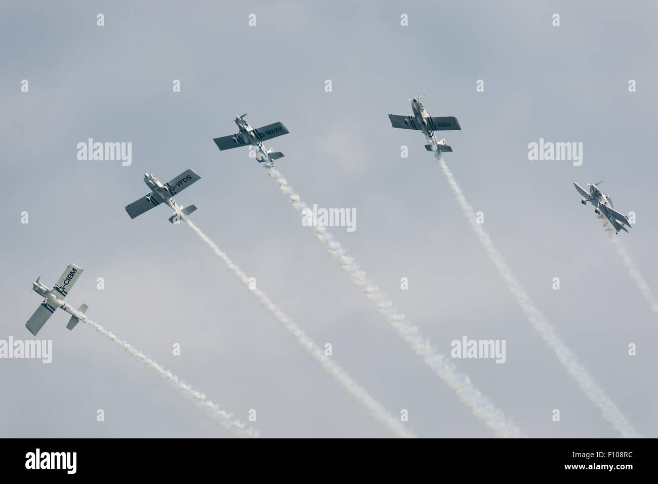 Team Raven display at the Dawlish Air Show 2015 in their Van’s RV4 and ...