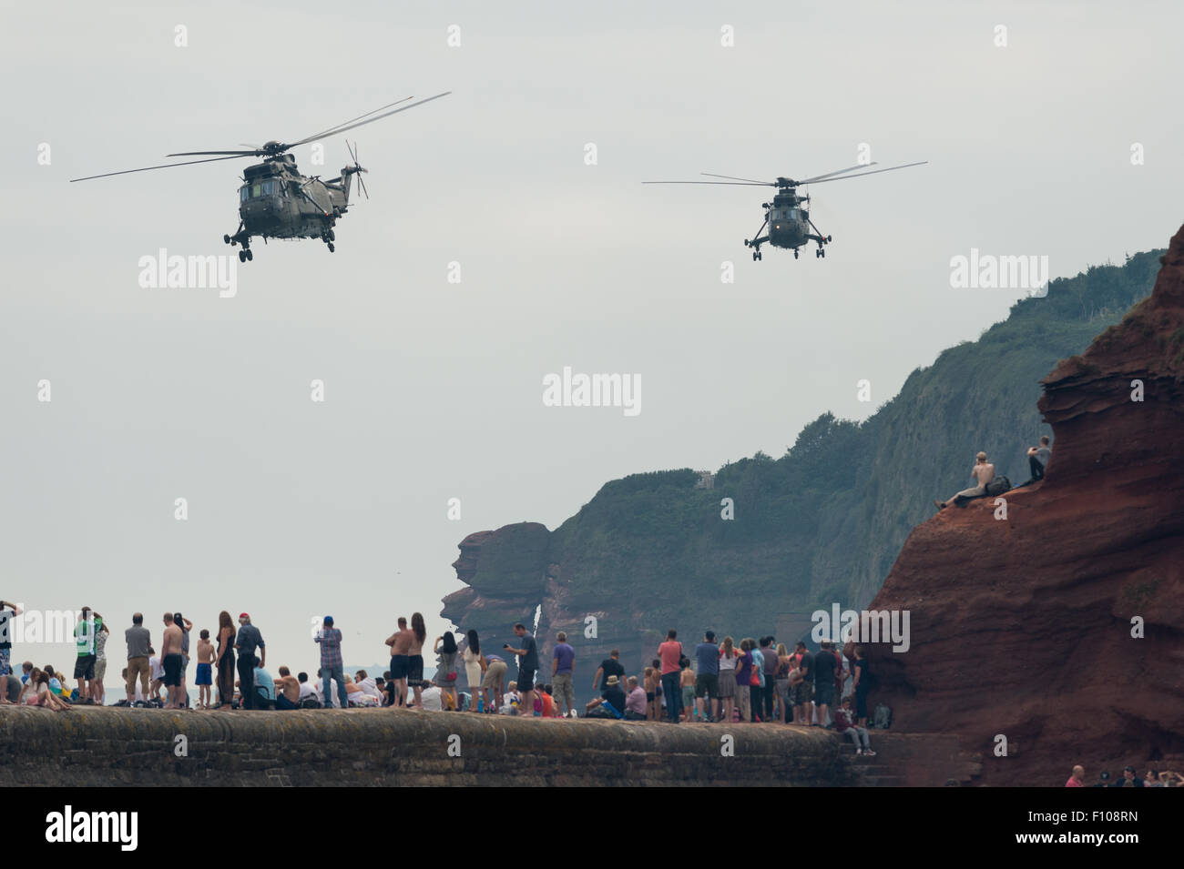 Royal Navy Sea King "Junglies" of the Commando Helicopter Force perform ...