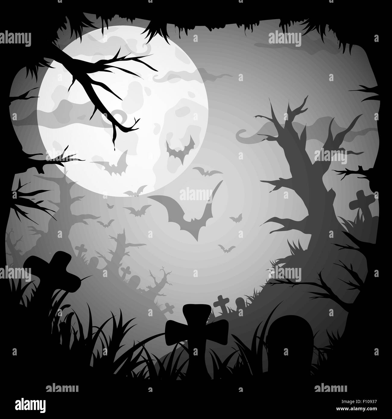 Retro halloween decor Black and White Stock Photos & Images - Alamy