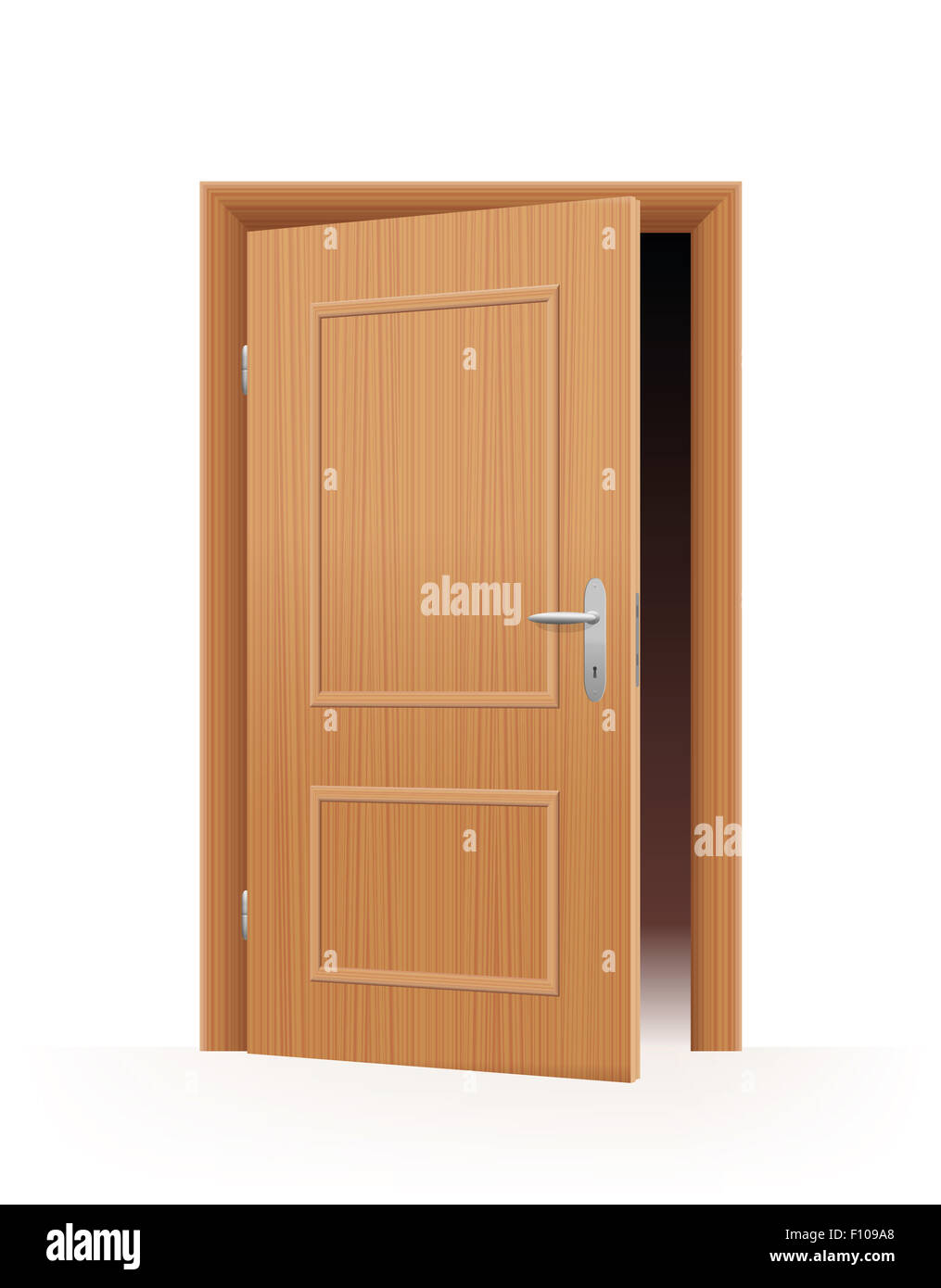 Front wooden door in Cut Out Stock Images & Pictures - Alamy
