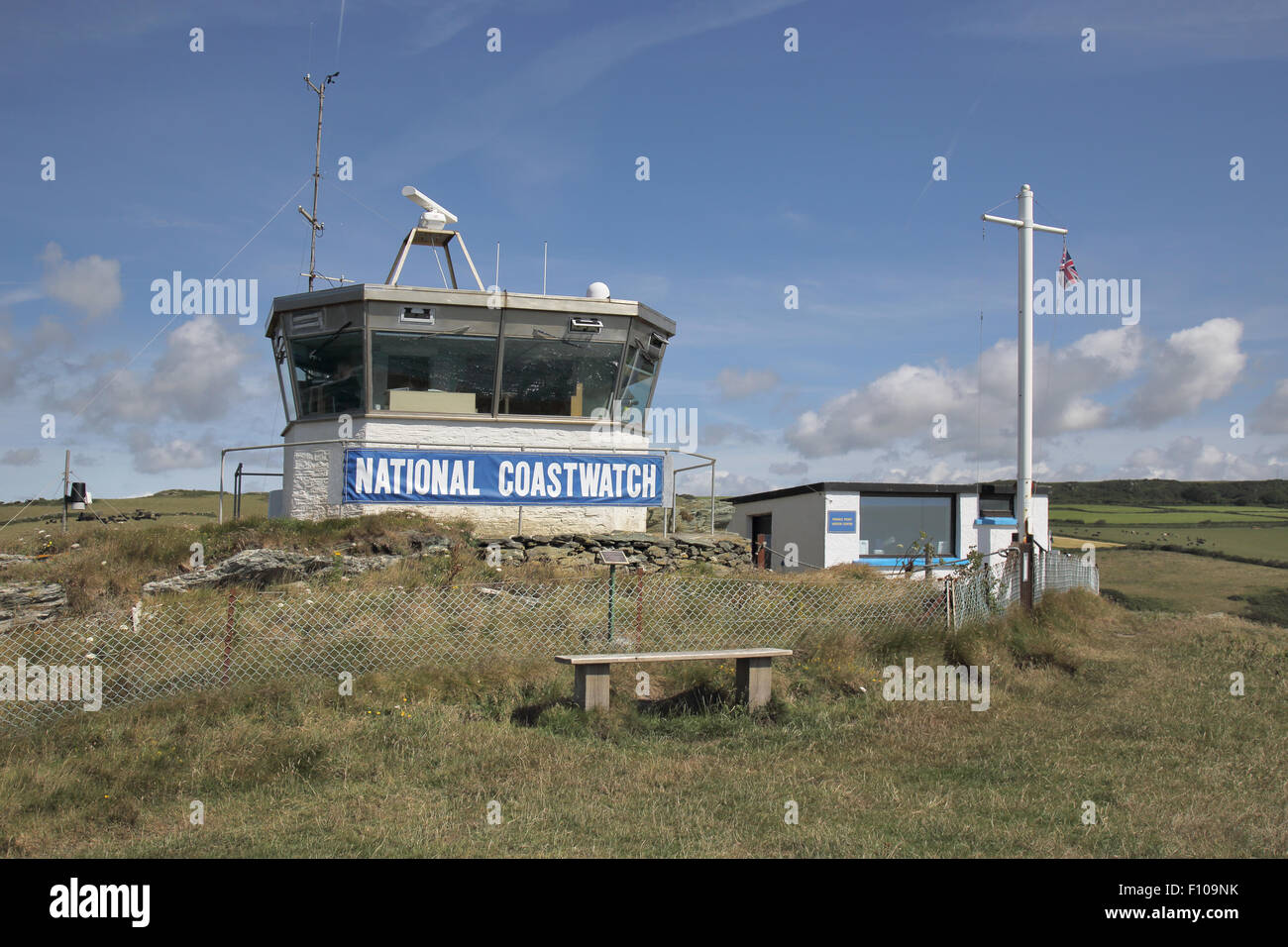 national coastwatch station at prawle point on the south devon coast ...