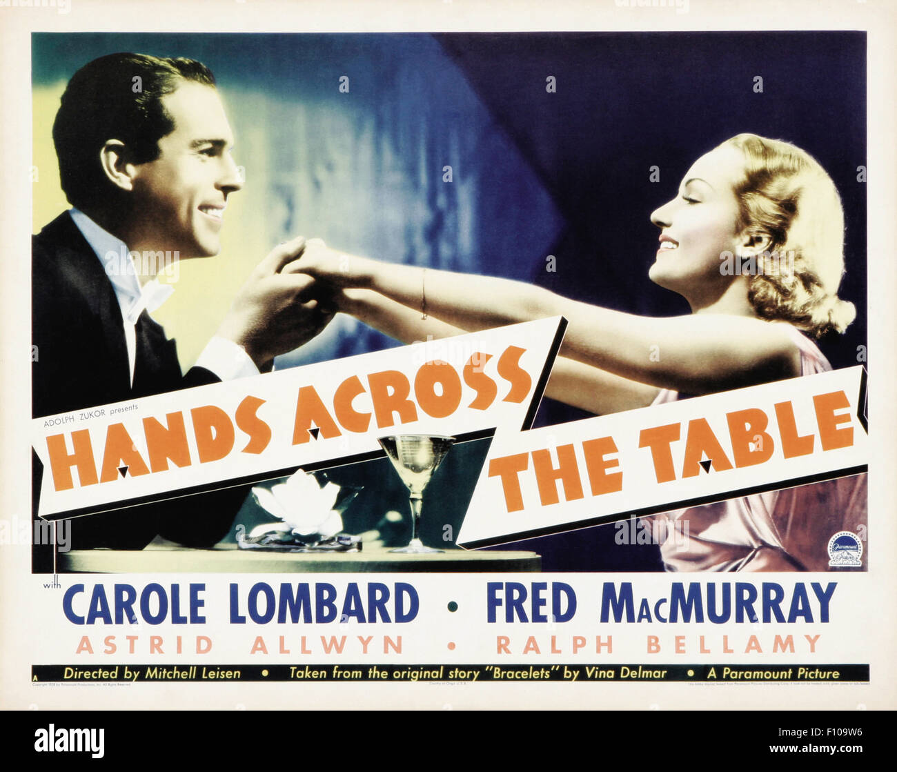 Hands Across the Table - - Movie Poster Stock Photo - Alamy
