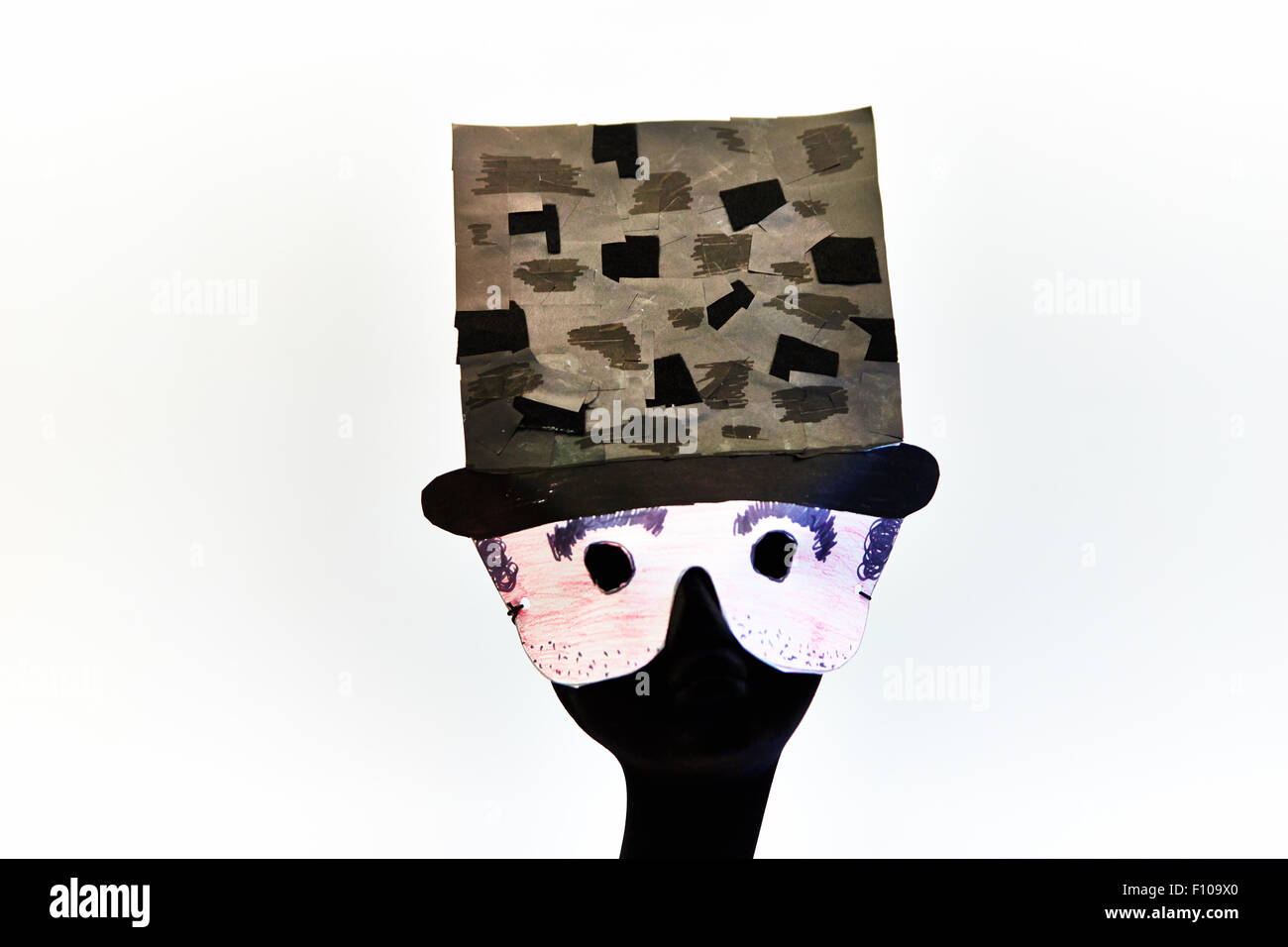 Victorian disguise masks made during a family drop in session at the ...