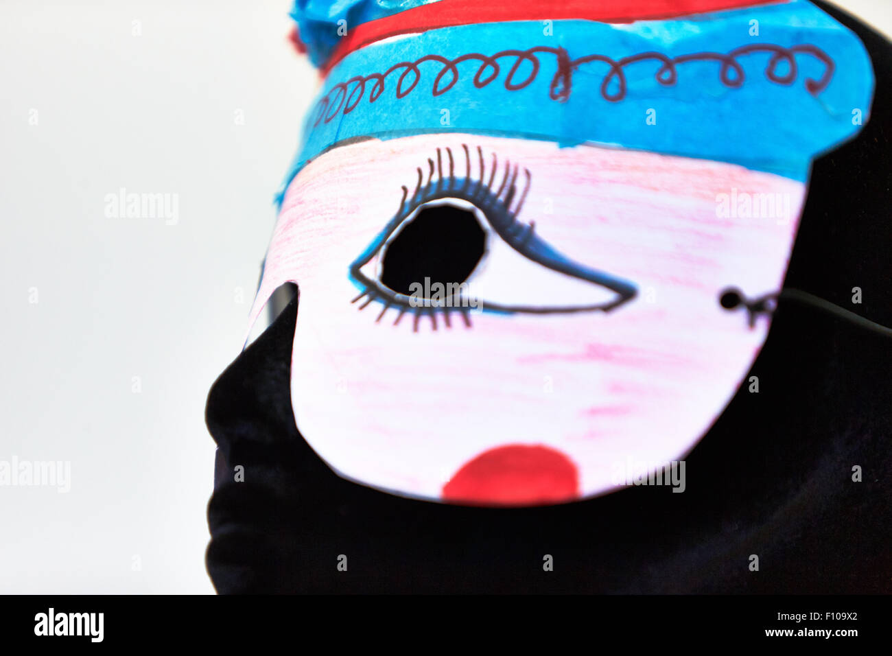 Victorian disguise masks made during a family drop in session at the ...