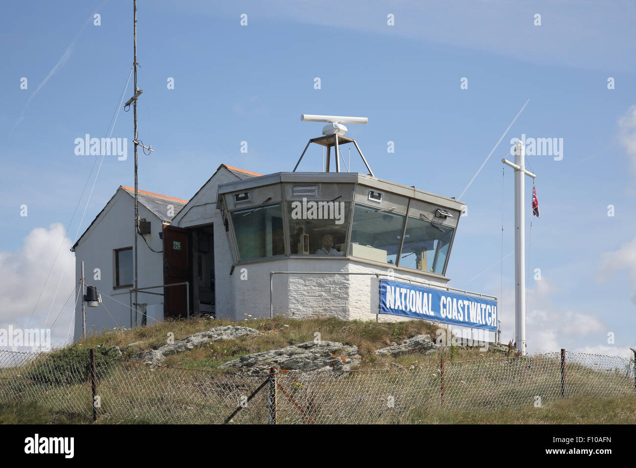 national coastwatch station at prawle point on the south devon coast ...