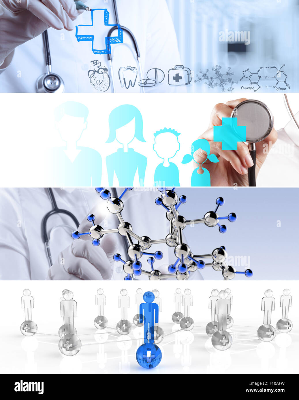 Collage of Various modern medical concept Stock Photo - Alamy