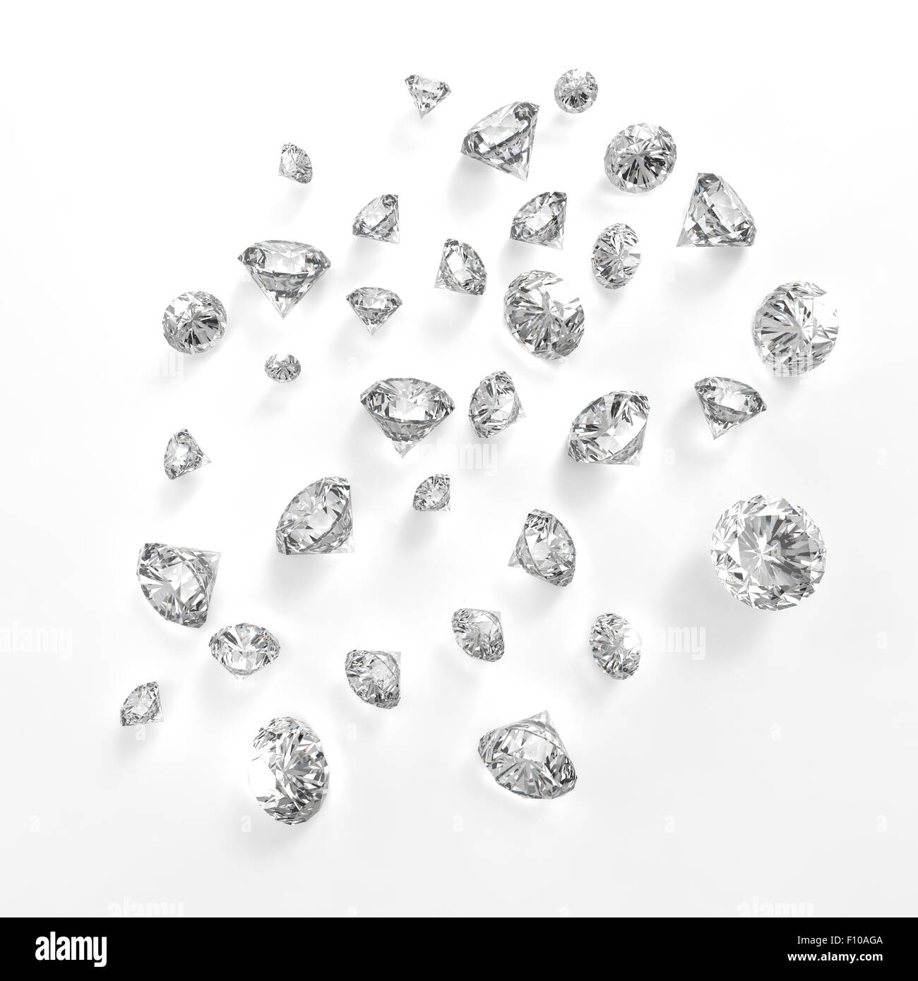 Diamonds 3d in composition as concept Stock Photo - Alamy