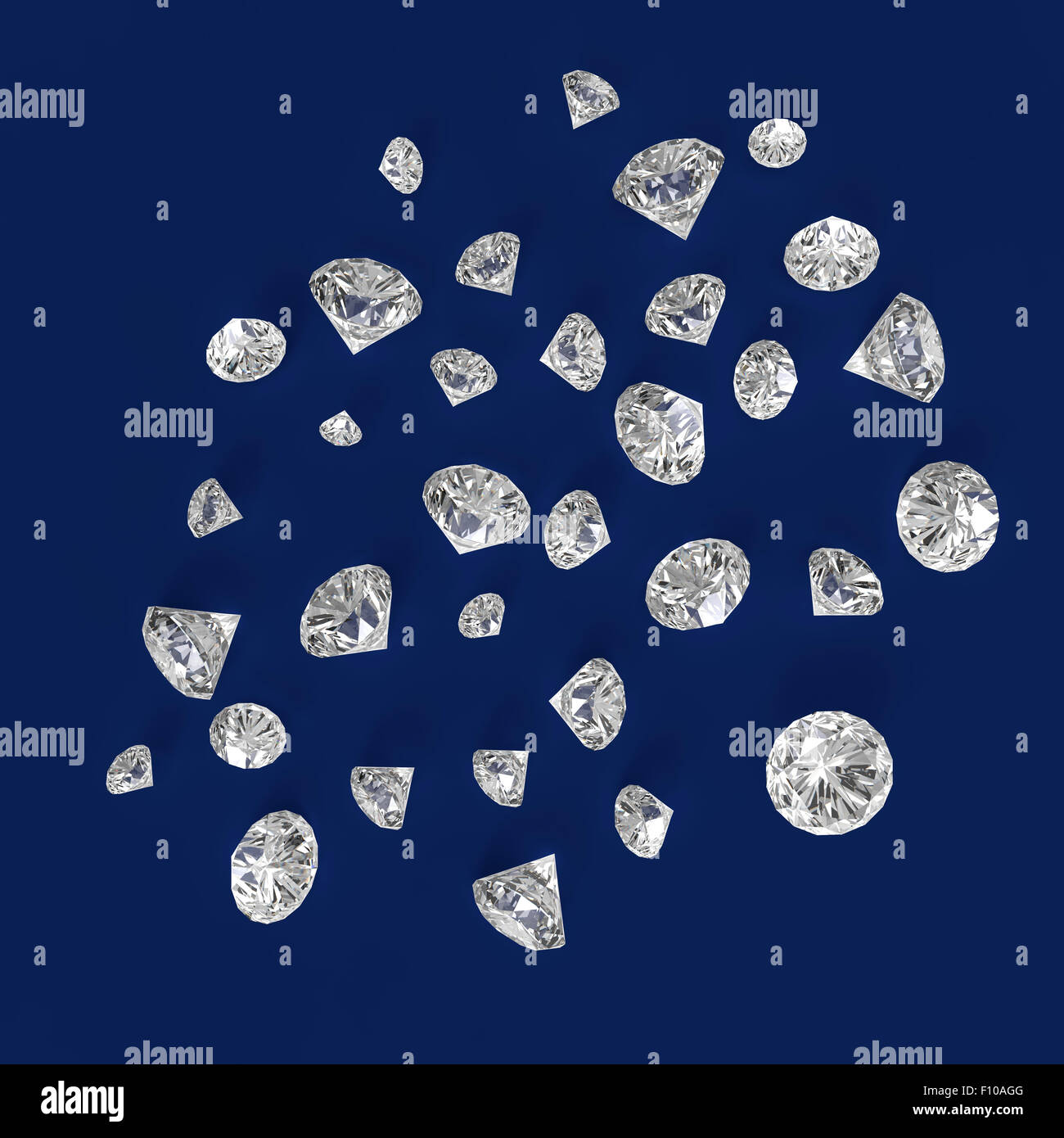 Diamonds 3d in composition as concept Stock Photo - Alamy