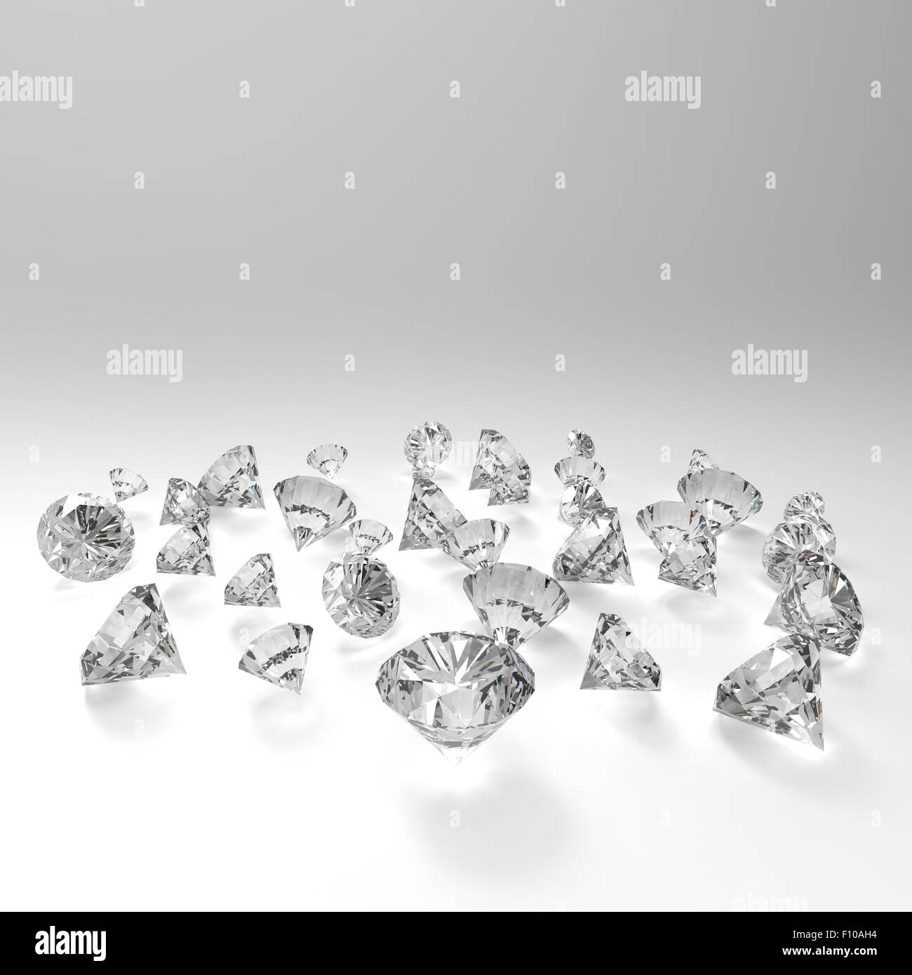 Diamonds 3d in composition as concept Stock Photo - Alamy