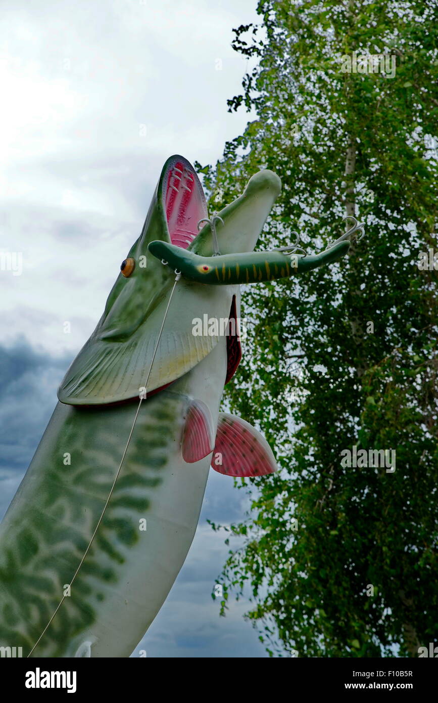 "The Muskie" (Sculpture) - Clayton, NY Stock Photo - Alamy