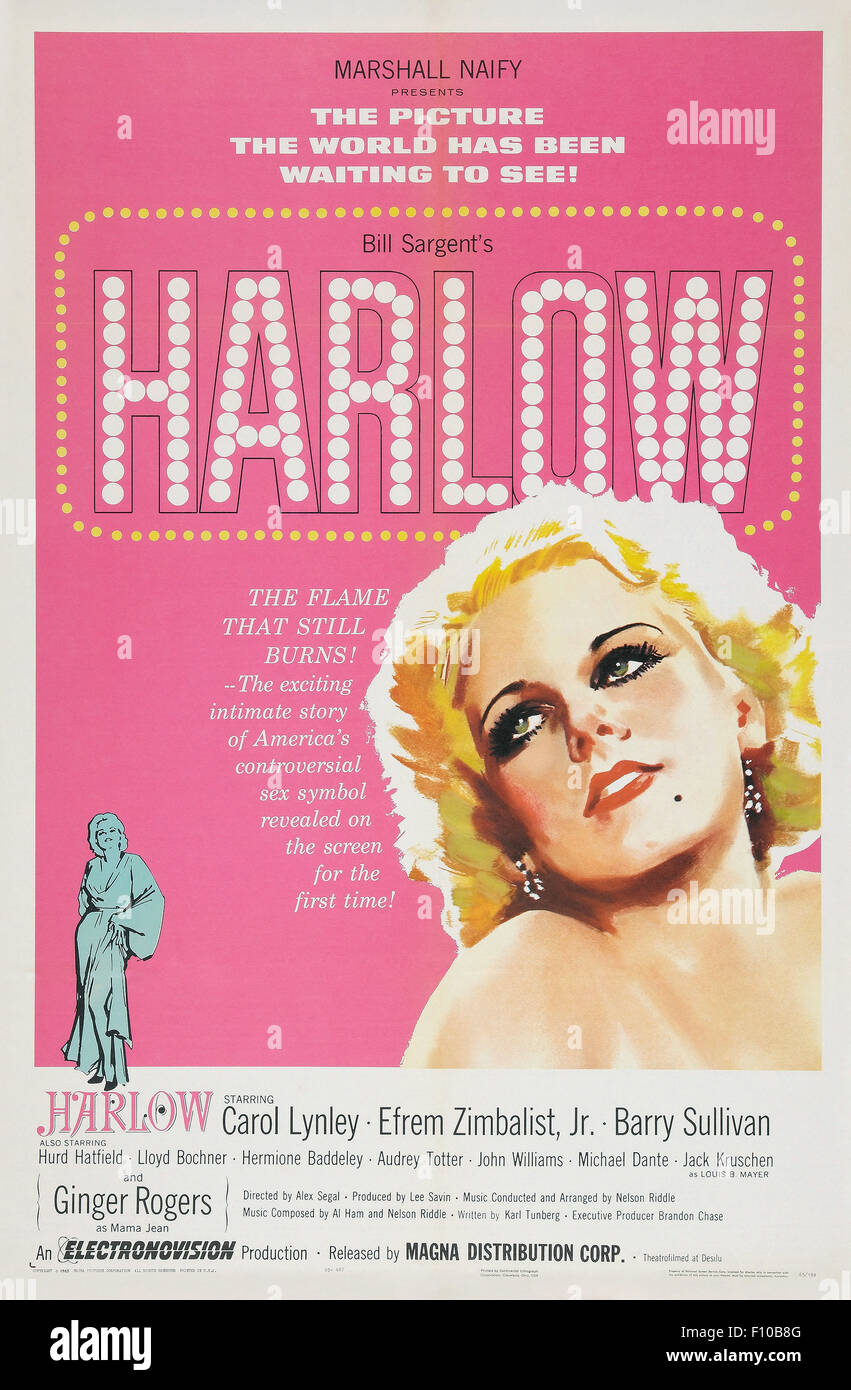 Harlow - Movie Poster Stock Photo - Alamy