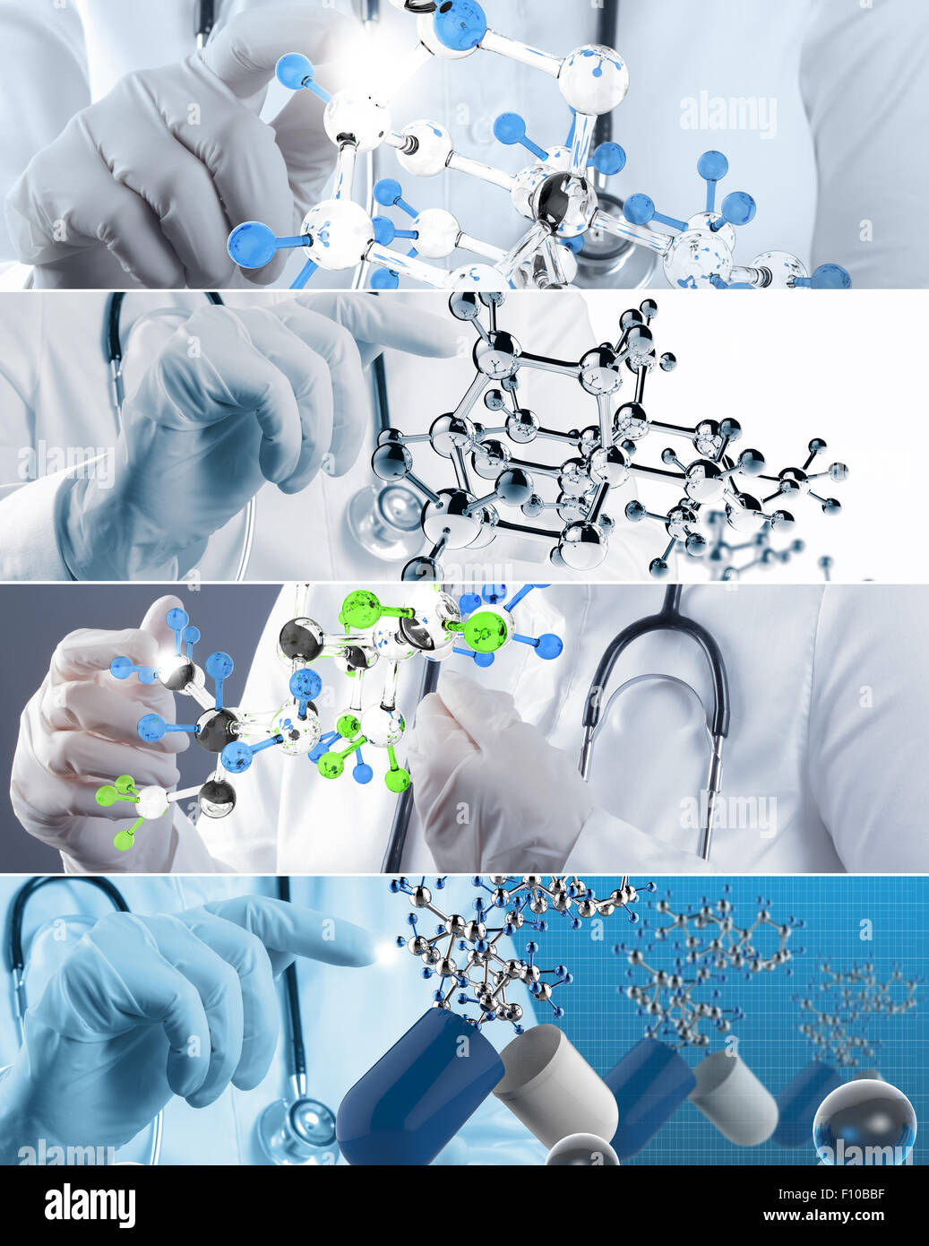 Collage of Various modern medical concept Stock Photo - Alamy