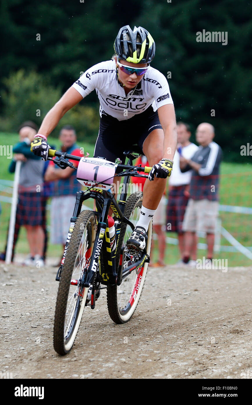 Commezzadura, Italy. 23rd Aug, 2015. 2015 UCI Mountain Bike World Cup ...