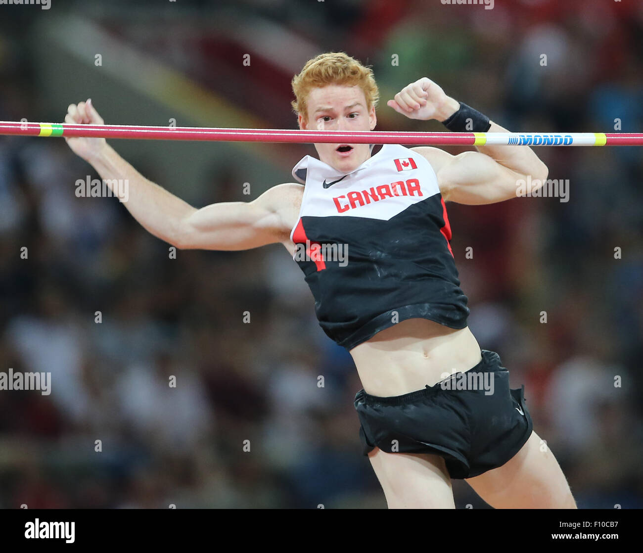 Beijing, China. 24th Aug, 2015. Shawnacy Barber of Canada in action ...