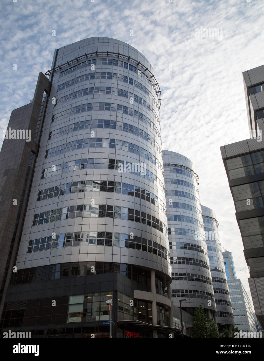High rise modern office block buildings in central Rotterdam ...
