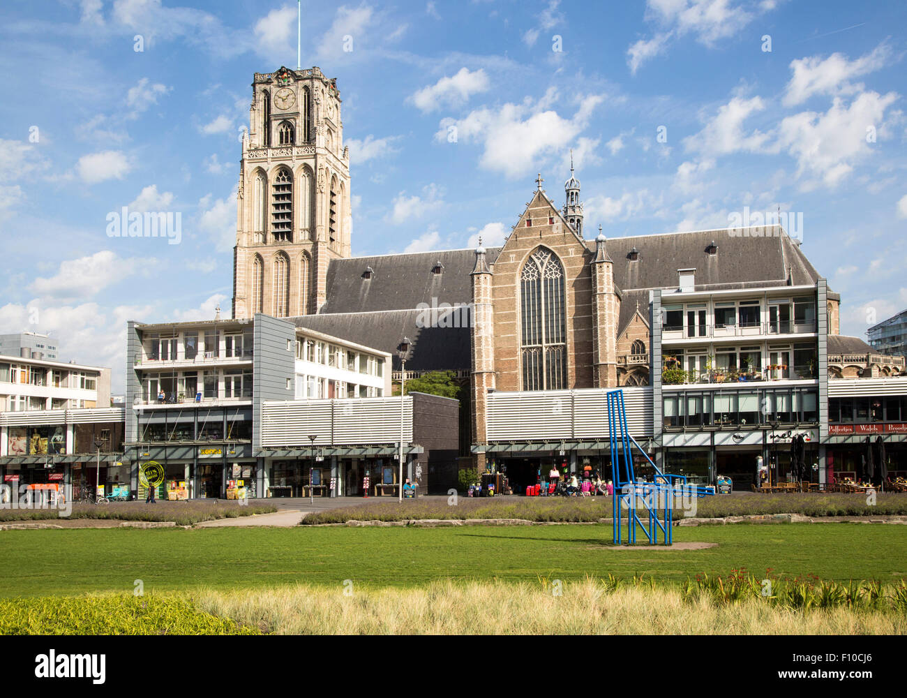 Saint Lawrence, Laurenskerk church, Rotterdam, Netherlands Stock Photo ...