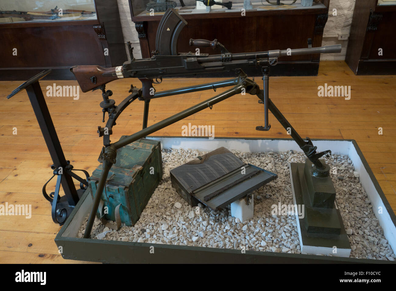 old machine gun inside museum Citadel Hill Halifax Canada Stock Photo ...