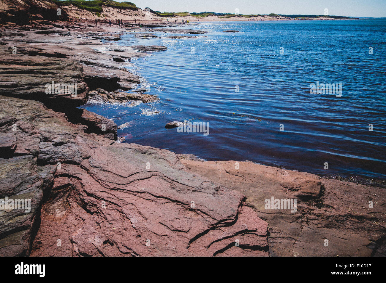 rock formation blue ocean Stock Photo - Alamy