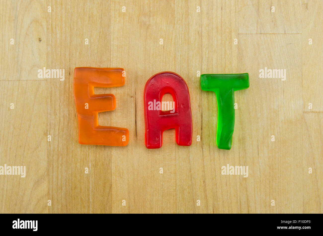 Eat letters hi-res stock photography and images - Alamy