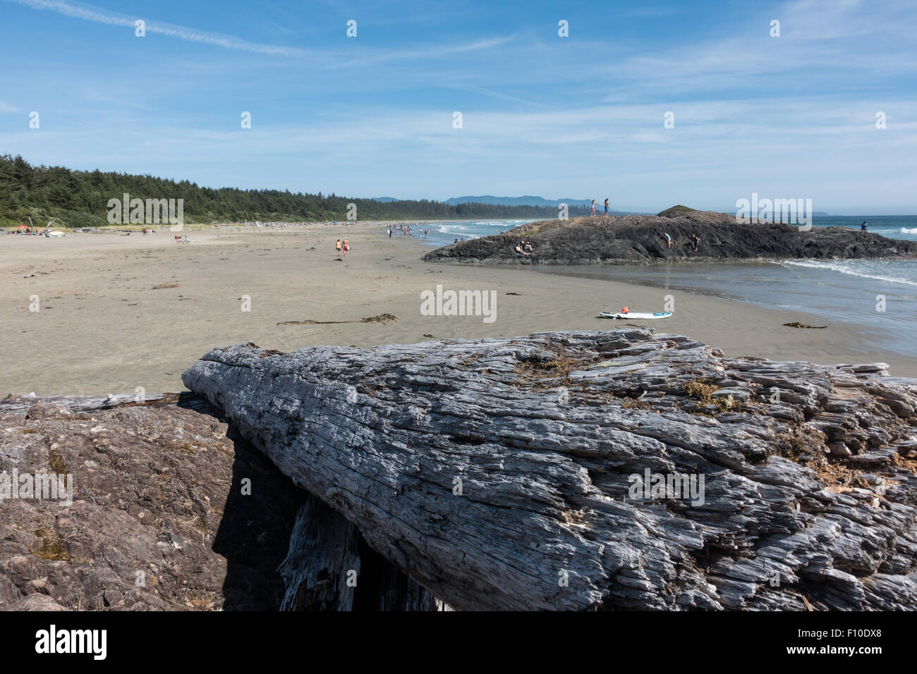 Wide open spaces at Long Beach, near Tofino, Vancouver island Stock ...