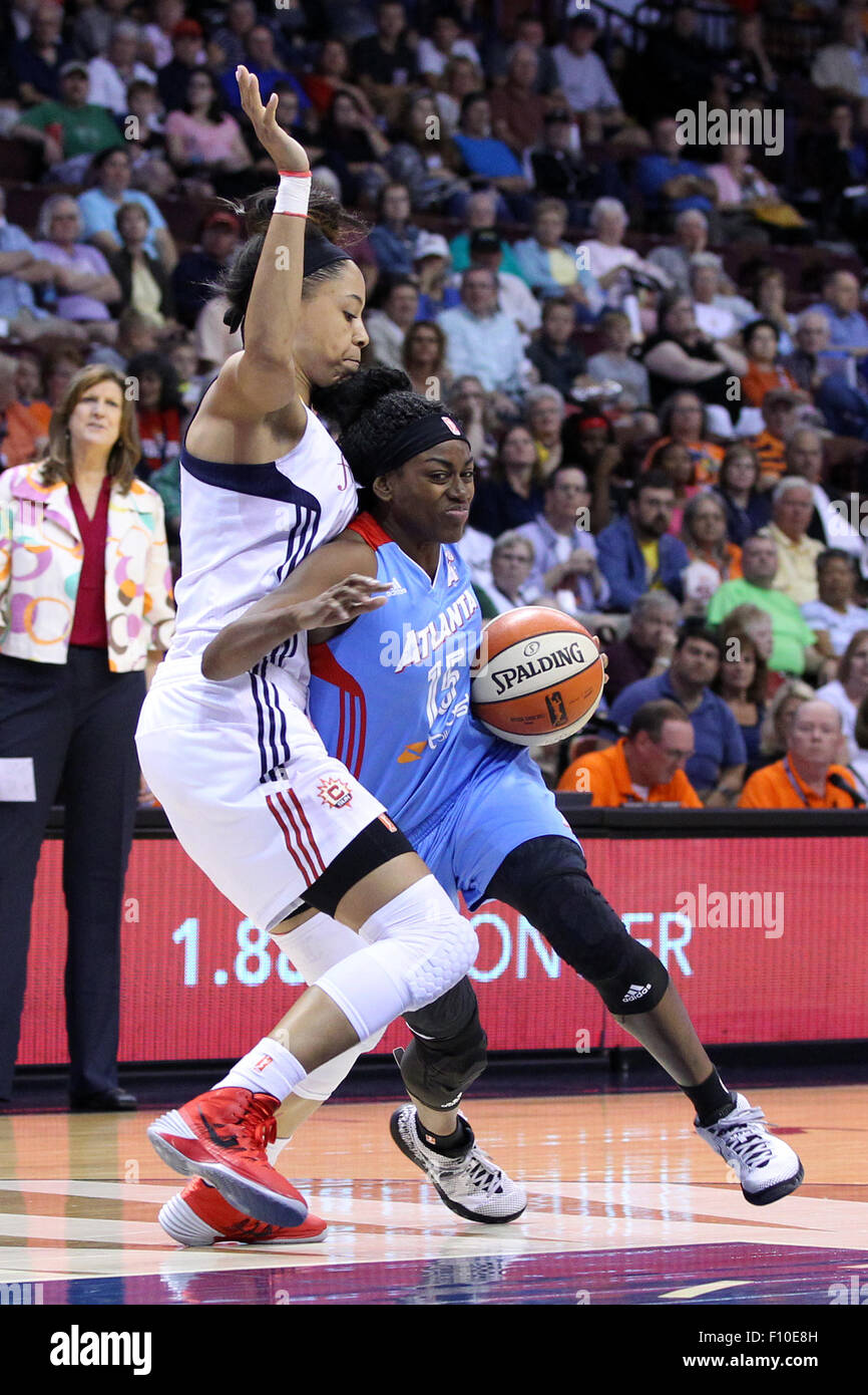 Uncasville, CT, USA. 23rd August, 2015. Atlanta Dream guard Tiffany ...
