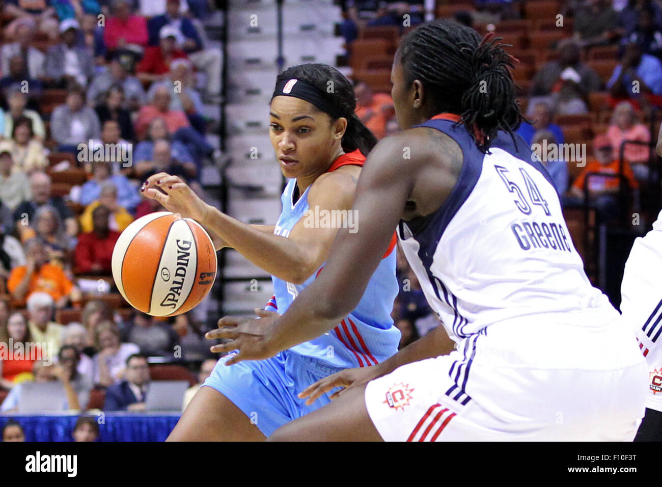Uncasville, CT, USA. 23rd August, 2015. Atlanta Dream guard Sydney ...