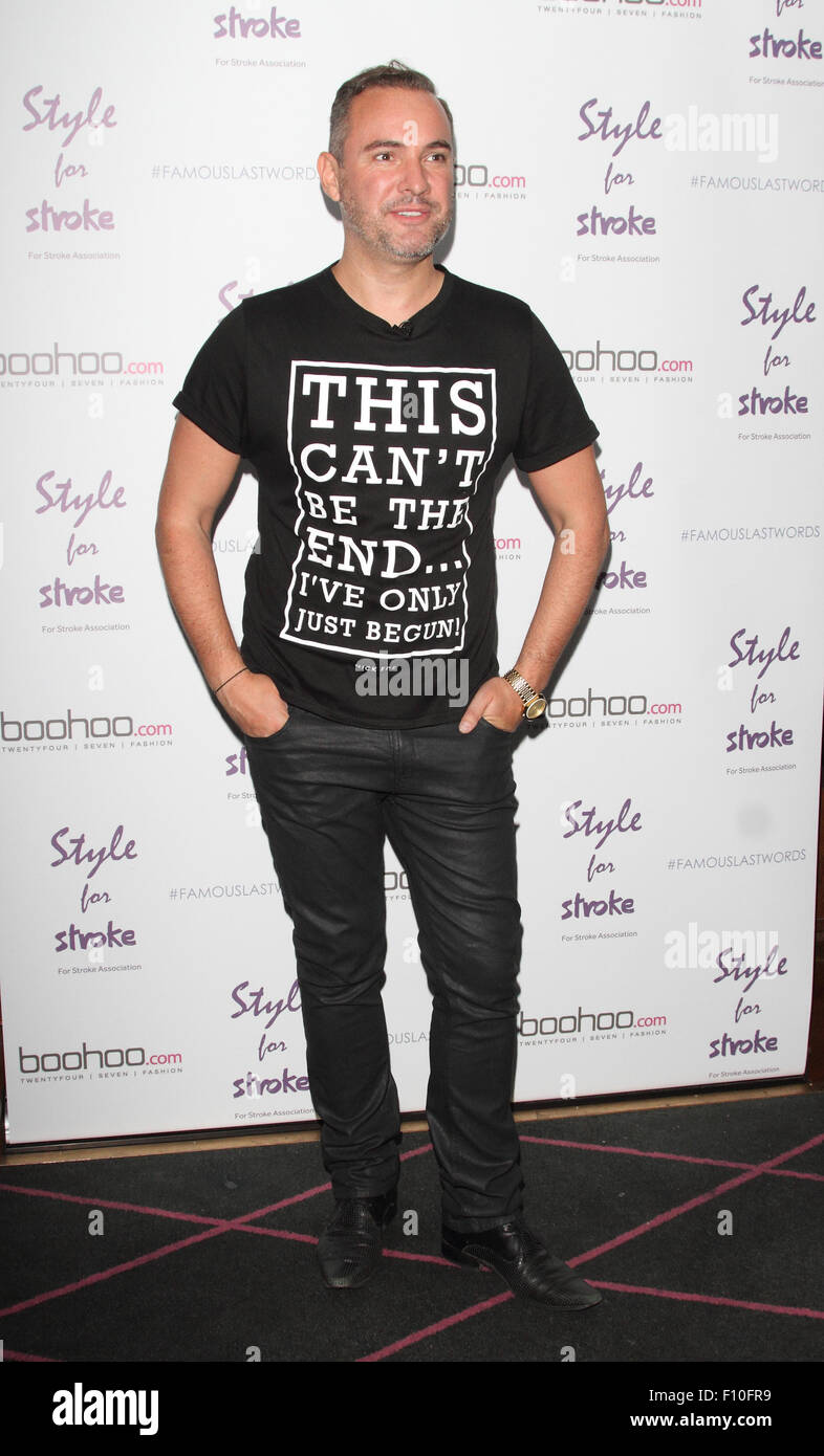 London, UK. Nick Ede at Style For Stroke T Shirt Launch party at ...