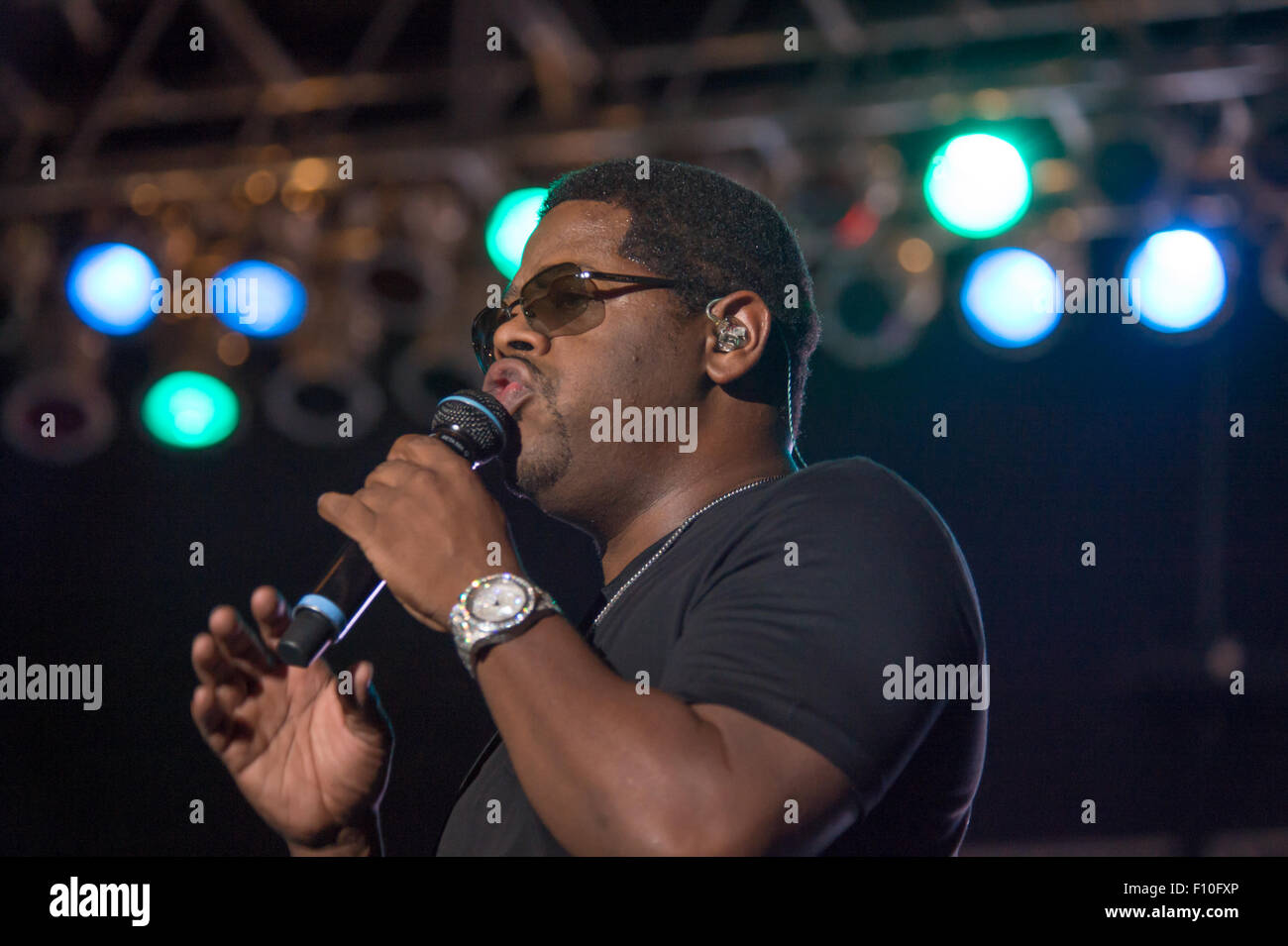 LINCOLN, CA - August 22: Nathan Morris of Boyz II Men performs at ...