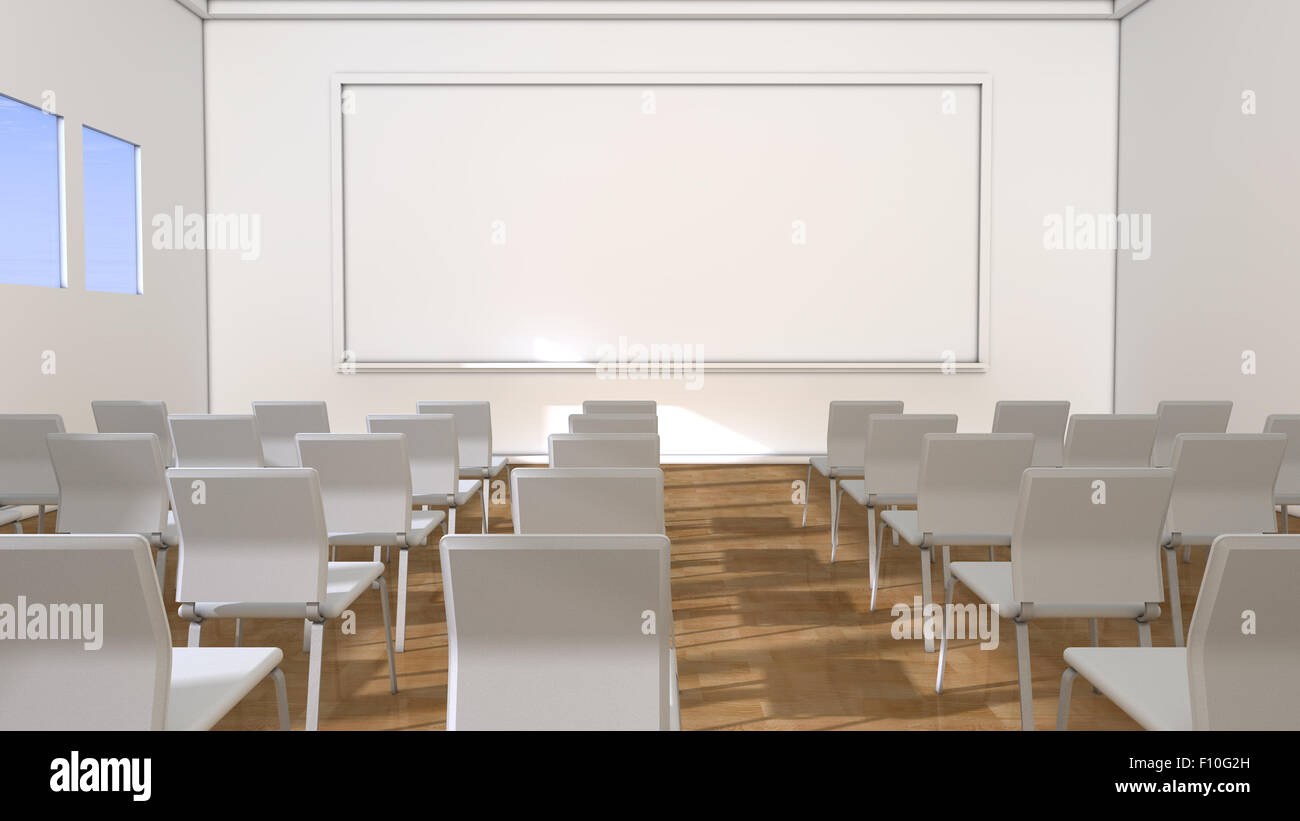 Classroom and blackboard on the wall Stock Photo - Alamy